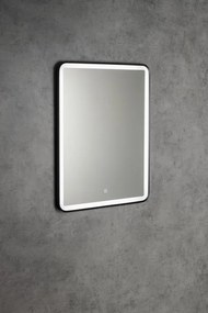 Aqualine Aqualine, SWIDA zrcadlo s LED osvětlením 60x80cm, dotykový senzor, stmívatelné, černá mat, SW060