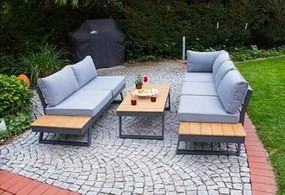 Doppler LIVORNO LOUNGE set - rohová zahradní souprava - Rozbalené zboží (N638)