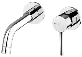F-Design Flusso, podomítková umyvadlová baterie, chrom lesklý, FD1-FLS-3PA-11