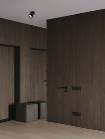 Minimalická bodová svítilna Pull Černá