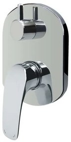 Mereo, Sprchová podomítková baterie s přepínačem, Eve, Mbox, oválný kryt, chrom CBV60106B