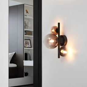 BRILAGI - LED Nástěnné svítidlo MILLA 3xG9/3W/230V hnědá/kouřová hnědá