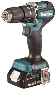 Makita Nářadí - 18V AKU vrtačka s příklepem, 2x aku Li-ion LXT 2,0 Ah, nabíječka DHP487RAJ