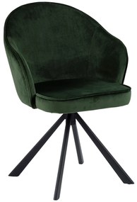 Tapicerowane krzesło do jadalni Zielone LARYSA