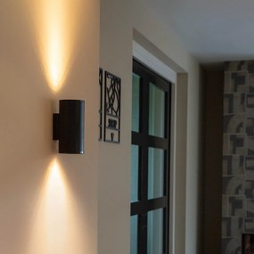 Designová kulatá nástěnná lampa černá - Sab Honey