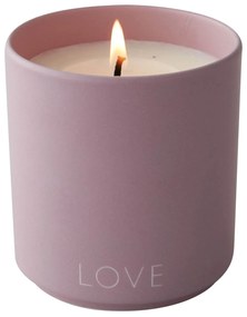 DESIGN LETTERS Vonná svíčka Love 260 g, fialová barva, porcelán