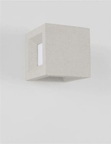 NV 9762162 Venkovní nástěnné svítidlo CASTRO bílý pískovec a akryl E27 1x12W bez žárovky 100-240V IP65 - NOVA LUCE