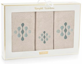 Sada ručníků 3 ks. Powder moleskin 8462/5901 v krabici Zwoltex