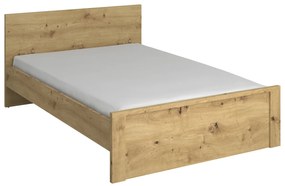 Manželská postel 140 cm Andra (dub artisan) (bez roštu a matrace). 1052749