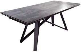 OnaDnes -20% Moebel Living Keramický rozkládací jídelní stůl Marbor 180-260 x 90 cm imitace lávy