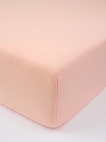 MK Lůžkoviny Jersey prostěradlo s elastanem 200 × 200 cm – lososové