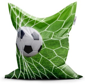 Sedací vak SABLIO - Fotbalový míč v bráně 150x100 cm