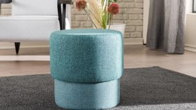 Atelier del Sofa Taburet Felix - Turquoise, Tyrkysová, Modrá