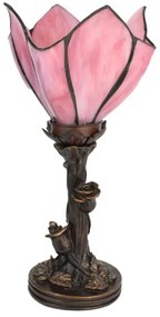 Stolní lampa Tiffany Jurren Pink – 18x32 cm