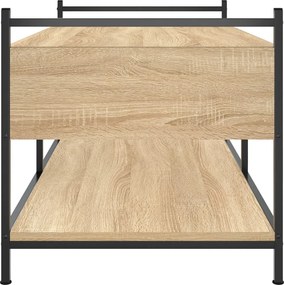 vidaXL Konferenční stolek 99 x 50 x 50 cm kompozitní dřevo [833961] Barva: hnědý dub