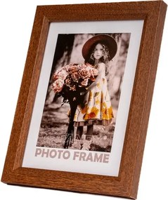 FANDY Dřevěný fotorámeček Bevel 40x50 3 tmavě hnědý