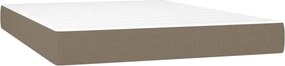 Box spring postel s matrací taupe 140x200 cm textil 3141621