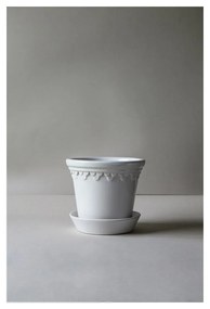 Květináč Kobenhavner glazovaný White 18 cm Bergs Potter