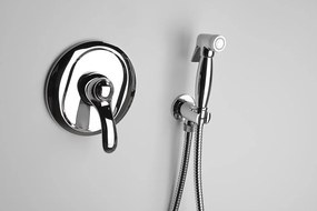 Reitano Rubinetteria Reitano Rubinetteria, Bidetová sprcha retro s hadicí a držákem sprchy s vyústěním, chrom, 9101