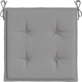 Podušky na zahradní židli 6 ks šedé 40x40x3 cm látka oxford 314005