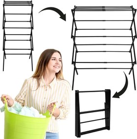 Vertikální teleskopický sušák na prádlo SPRINGOS HA0210 černý