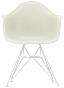 Eames Plastic Armchair DAR bíle lakovaná oblázková bílé na koberec Vitra