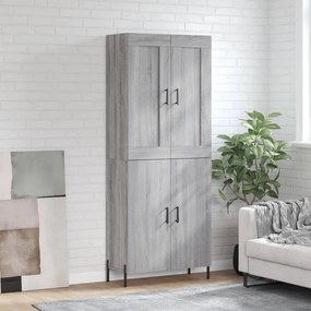 Skříň highboard šedá sonoma 69,5 x 34 x 180 cm kompozitní dřevo 3199567