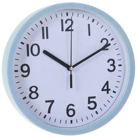 SEGNALE Nástěnné hodiny ručičkové 22,5 cm modrý rám KO-837000050modr