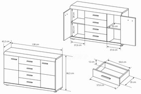 ALFASHOP LINK komoda 140