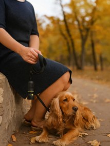 Sinsay - Pouzdro na sáčky na exkrementy s baterkou - černá