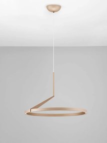 Hliníkové LED stmívatelné závěsné svítidlo v růžovo zlaté barvě ø 60 cm Tilia – Nova Luce