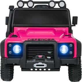 Elektrické autíčko Land Rover Defender 110 SVX růžové