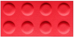 In-Design Akustický dětský 3D obklad kostka 60x30 cm - různé barvy Obkladový panel: Barva: Červená