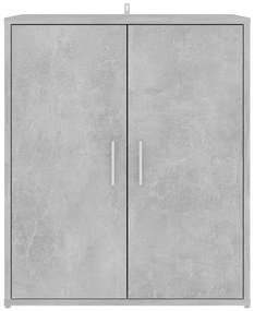 Botník betonově šedý 60 x 35 x 70 cm dřevotříska - Default Title