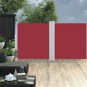 vidaXL Zatahovací boční markýza / zástěna 120 x 600 cm [48452] Barva: Červená