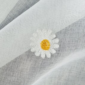 KRÁTKÁ ZÁCLONA NA POUTKÁCH BELLIS 150X70 CM KVĚTY