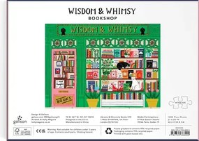 GALISON Metalické puzzle Knihkupectví Wisdom  Whimsy / 1000 dílků / ro