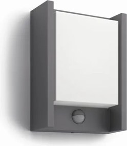 LED venkovní nástěnné svítidlo Philips Arbour 16461/93/16 6W 600lm 2700K teplá bílá, s pohybovým čidlem