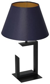 Stolní lampa 1xE27/60W/230V 45 cm modrá/zlatá