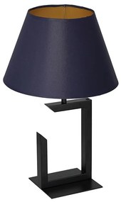 Stolní lampa 1xE27/60W/230V 45 cm modrá/zlatá