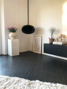 Podstavec PODEST, výška 60 cm, sklolaminát, bílý lesk