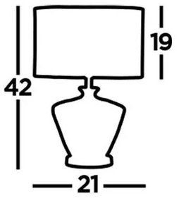 Searchlight EU4552CC Středně velká stolní lampa NETWORK černá + chrom