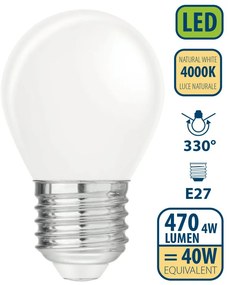 VELAMP OPAL FILAMENT žárovka 4W, E27, 4000K