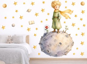 Malý Princ samolepky na zeď pro kluky arch 47 x 75 cm