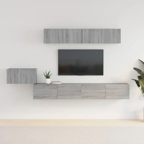 5dílný set TV skříněk šedý sonoma kompozitní dřevo 3114436