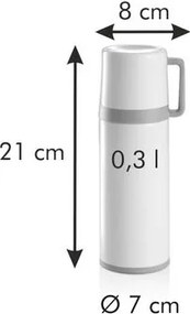 TESCOMA Termoska s hrníčkem CONSTANT CREAM 0,3 l, nerez