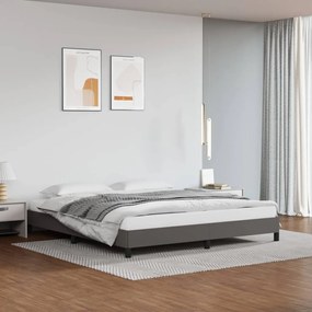 vidaXL Rám postele šedá 160 x 200 cm umělá kůže