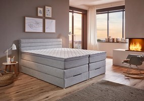 Sun garden Kontinentální postel BOXSPRING VERNON BX1920 180x200 cm - šedá