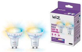 SADA 2x LED Stmívatelná žárovka PAR16 GU10/4,7W/230V 2700-6500K CRI 90 Wi-Fi-WiZ
