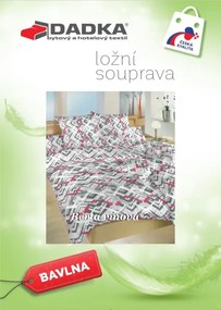 Dadka Povlečení bavlna Berta vínová 140x200, 70x90 cm